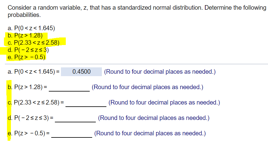 Solved Consider a random variable, z, that has a | Chegg.com