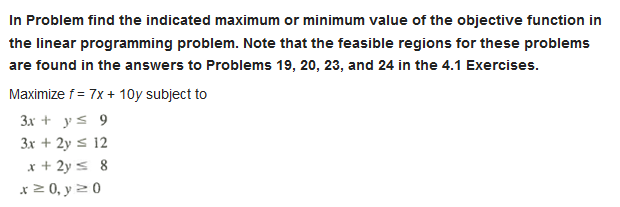 Solved In Problem find the indicated maximum or minimum | Chegg.com
