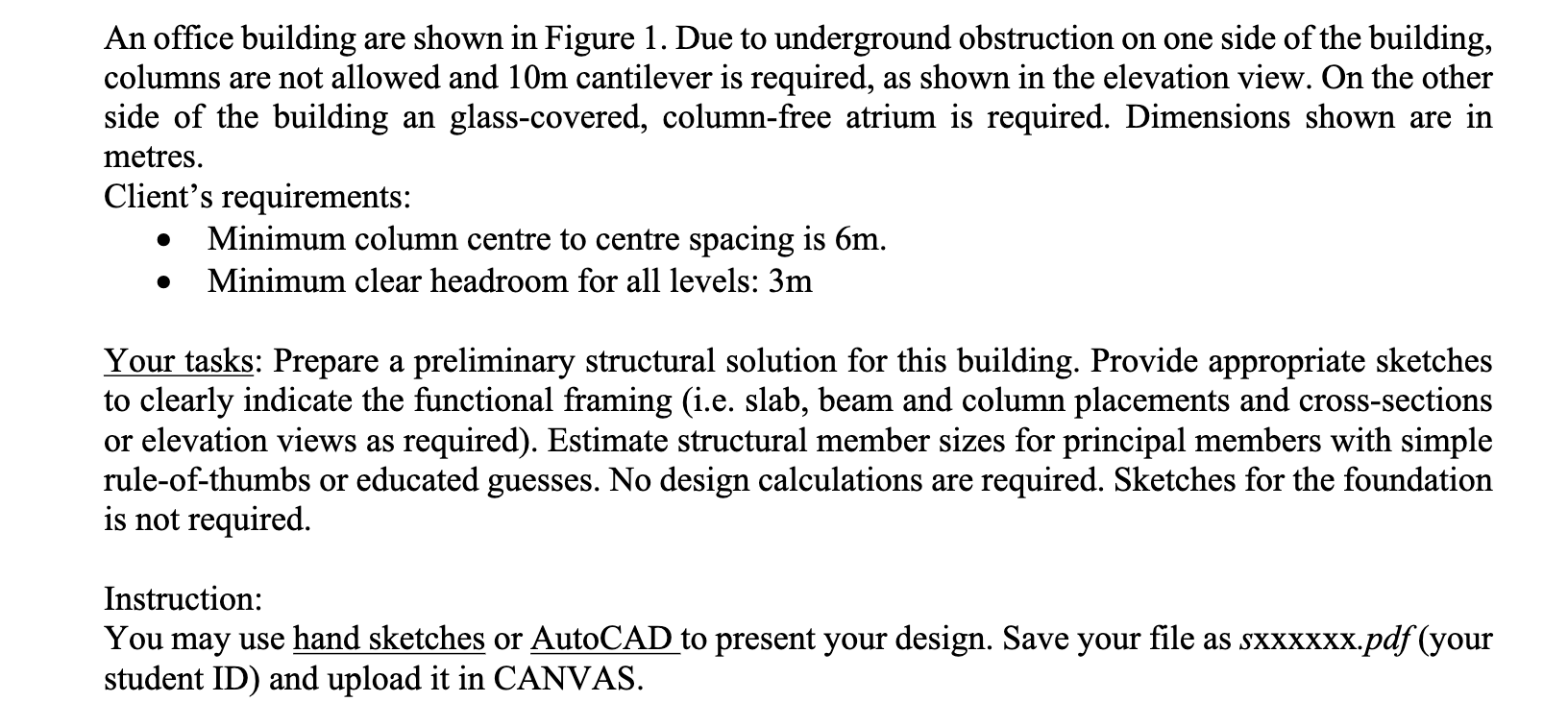 Solved An office building are shown in Figure 1. Due to | Chegg.com