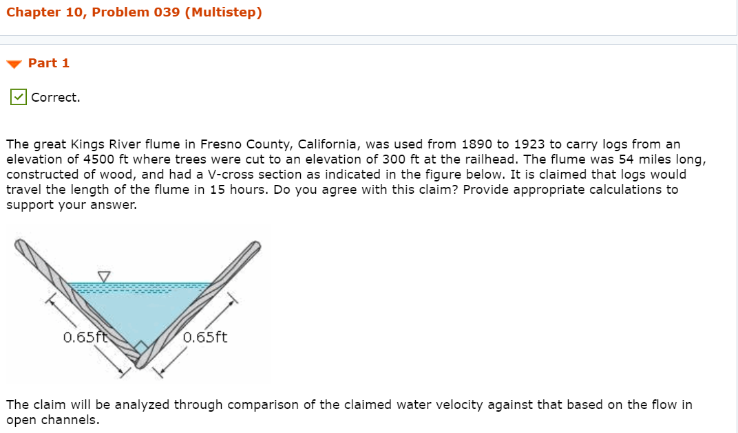 Solved Chapter 10, Problem 039 (Multistep) Part 1 Correct | Chegg.com