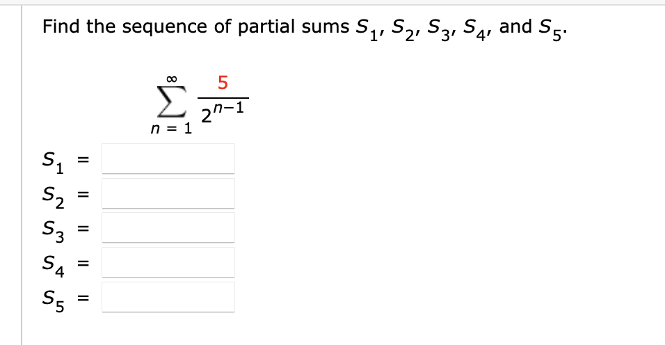 Solved Find the sequence of partial sums S1,S2,S3′S4′ and | Chegg.com