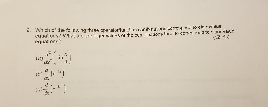 Solved Which of the following three operator/function | Chegg.com