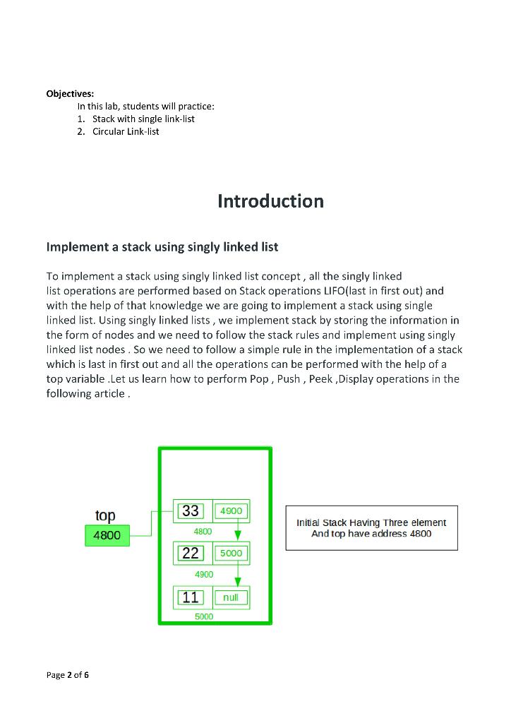 Solved Objectives: In this lab, students will practice: 1. | Chegg.com