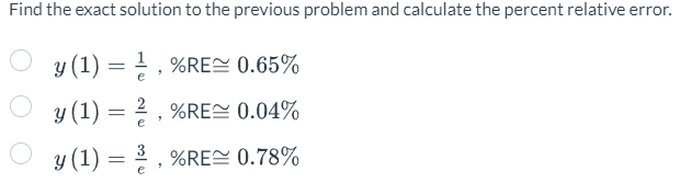 Solved Find the exact solution to the previous problem and | Chegg.com