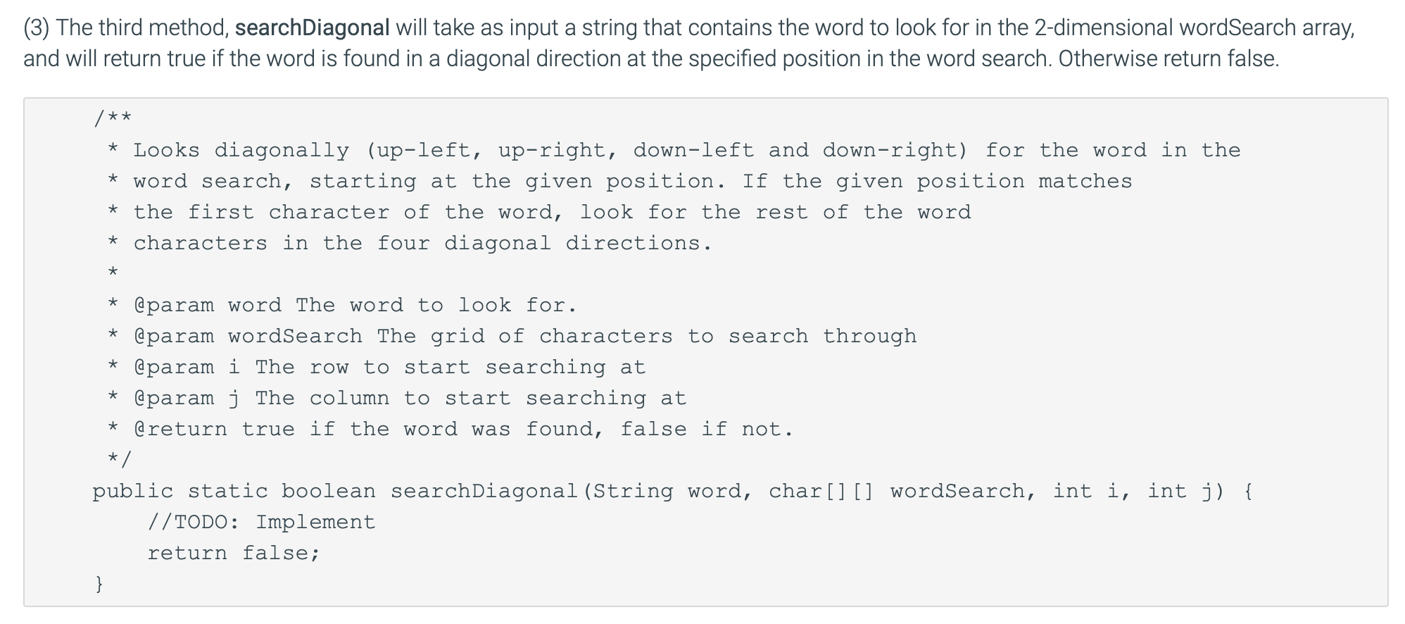 Solved 11.9 Ch 11 Program, Part 2: Word Search Methods This | Chegg.com