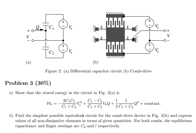 V V + + Тc, w V (a) (b) Figure 2: (a) Differential | Chegg.com