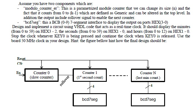Solved Assume you have two components which are: | Chegg.com