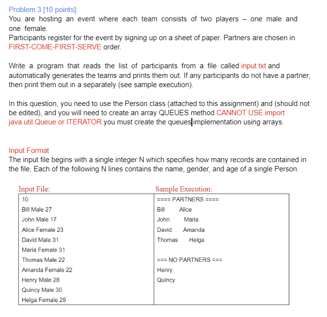 Solved PERSON CLASS public class Person { private String | Chegg.com