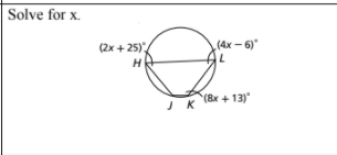 Solved Solve for x (8x + 13) | Chegg.com