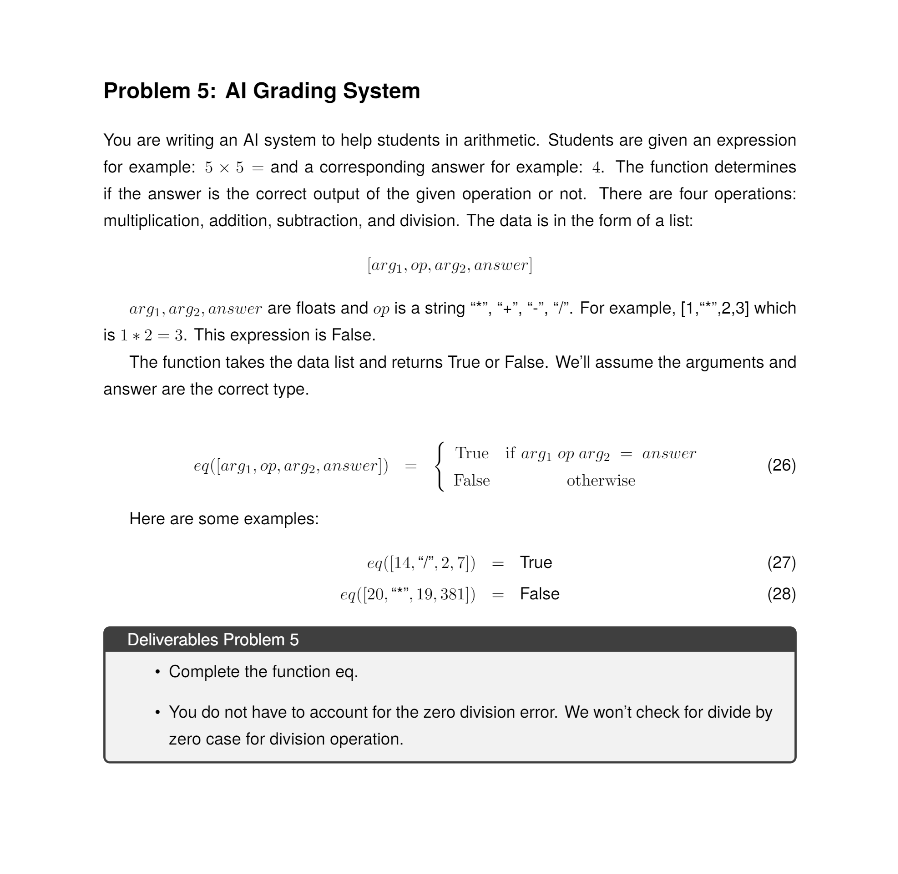 Solved You are writing an Al system to help students in | Chegg.com