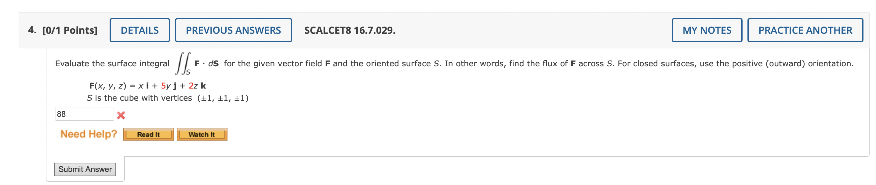 Solved 4. [0/1 Points] DETAILS PREVIOUS ANSWERS SCALCET8 | Chegg.com