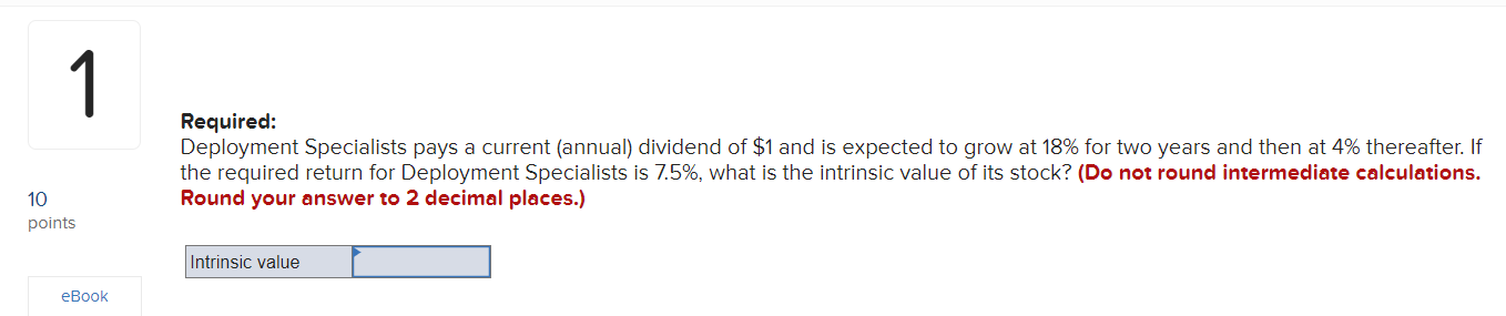 Solved Required: Deployment Specialists pays a current | Chegg.com