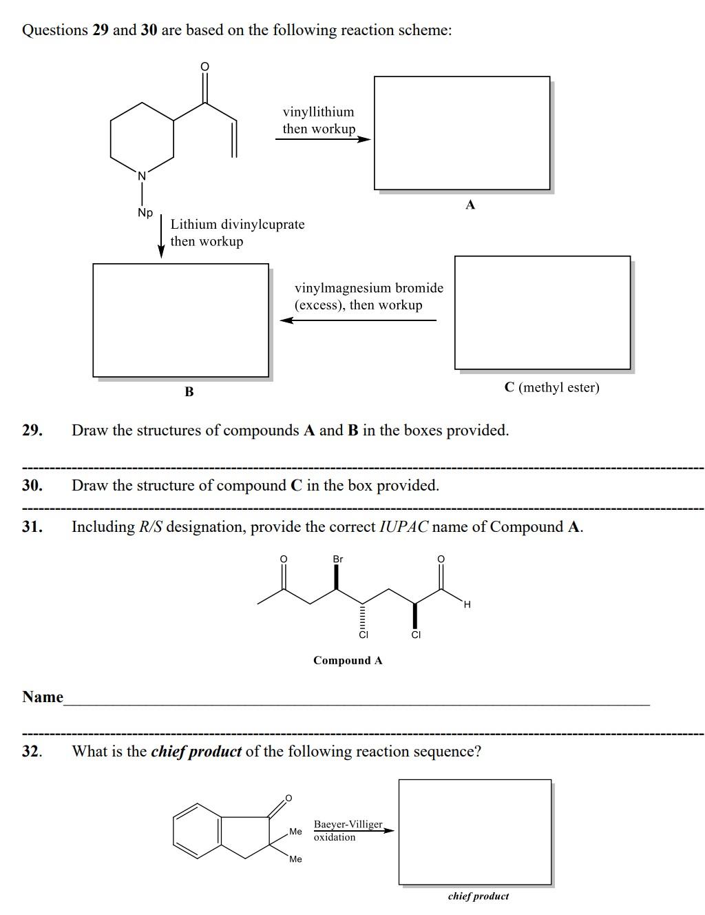 Solved Questions 29 and 30 are based on the following | Chegg.com