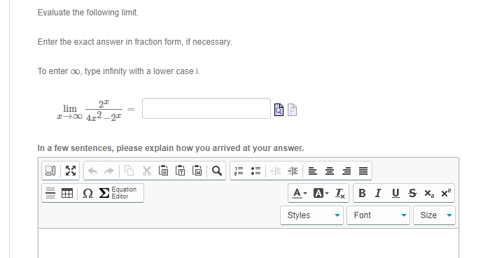 Solved Evaluate the following limit. Enter the exact answer | Chegg.com