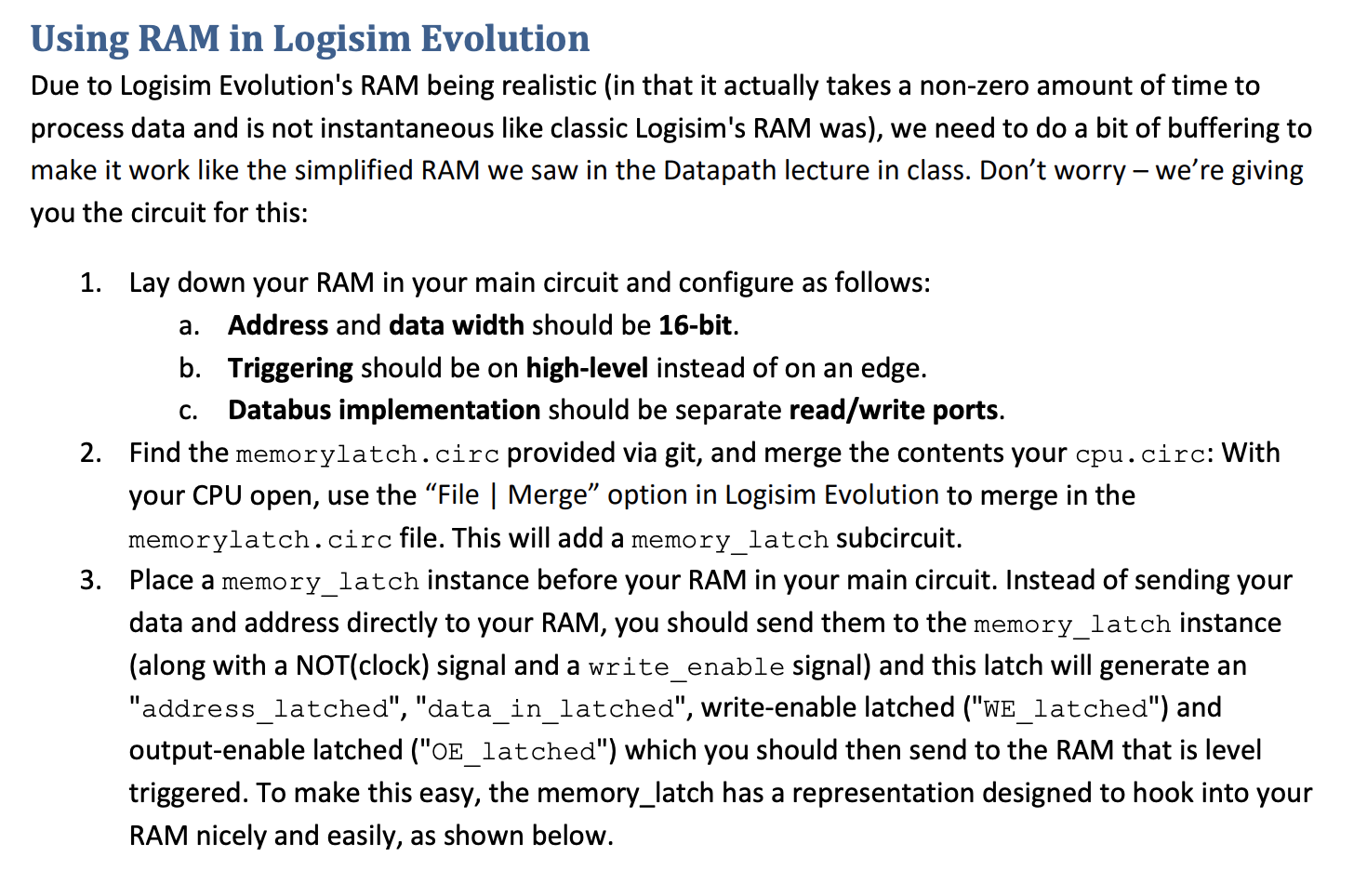 Design and implement a 16 bit MIPS-like, word | Chegg.com