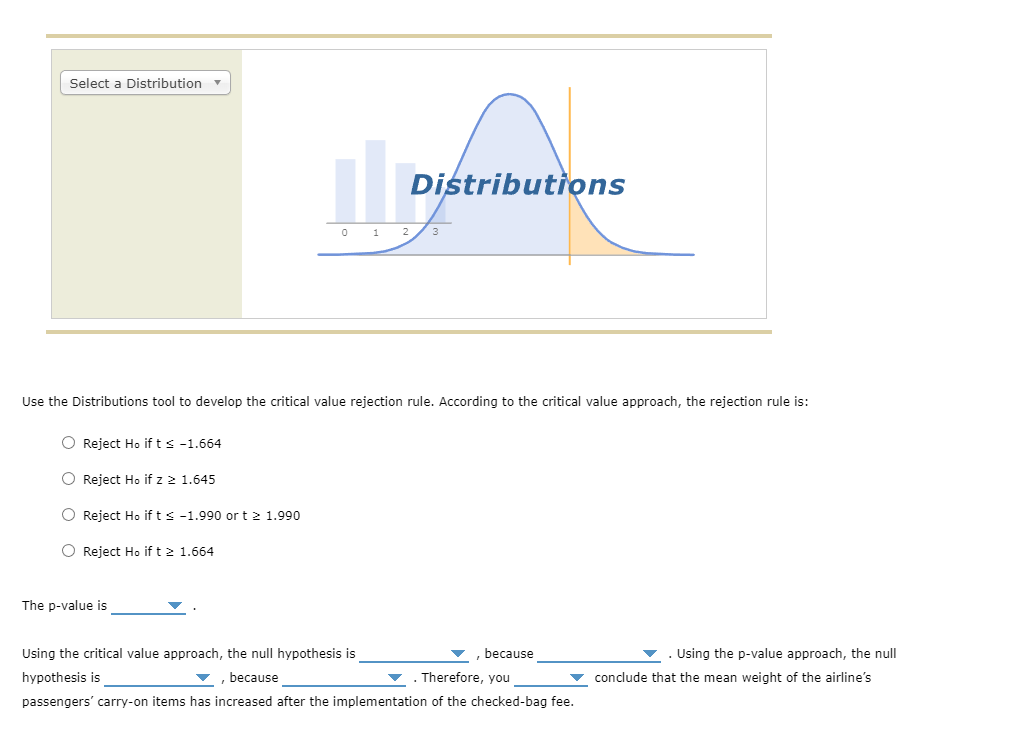 Solved The hypothesis test is test A. Two Tailed, Upper | Chegg.com