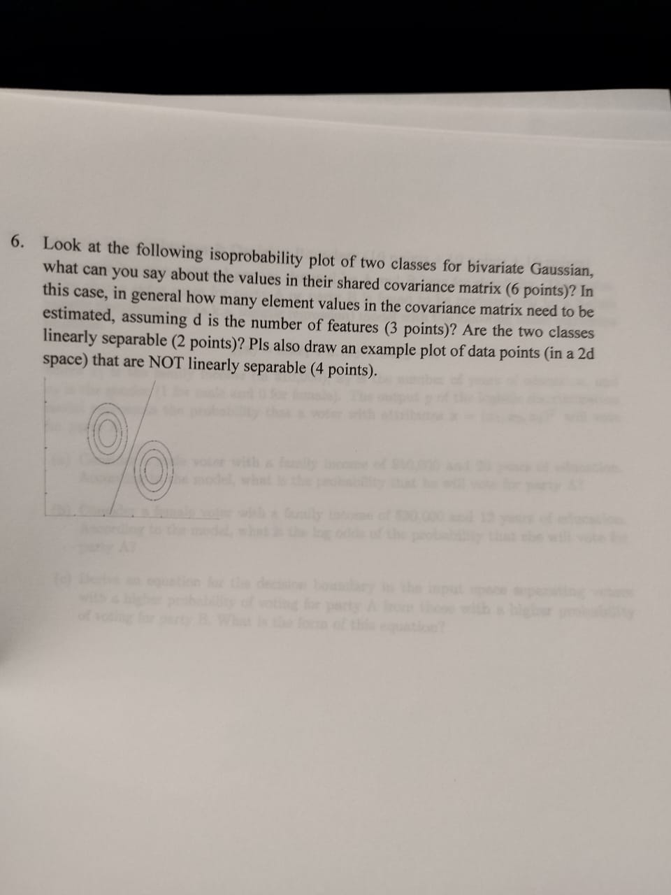 Solved Look at the following isoprobability plot of two | Chegg.com