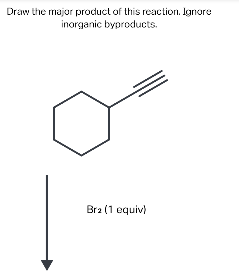 Solved Draw the major product of this reaction. Ignore | Chegg.com