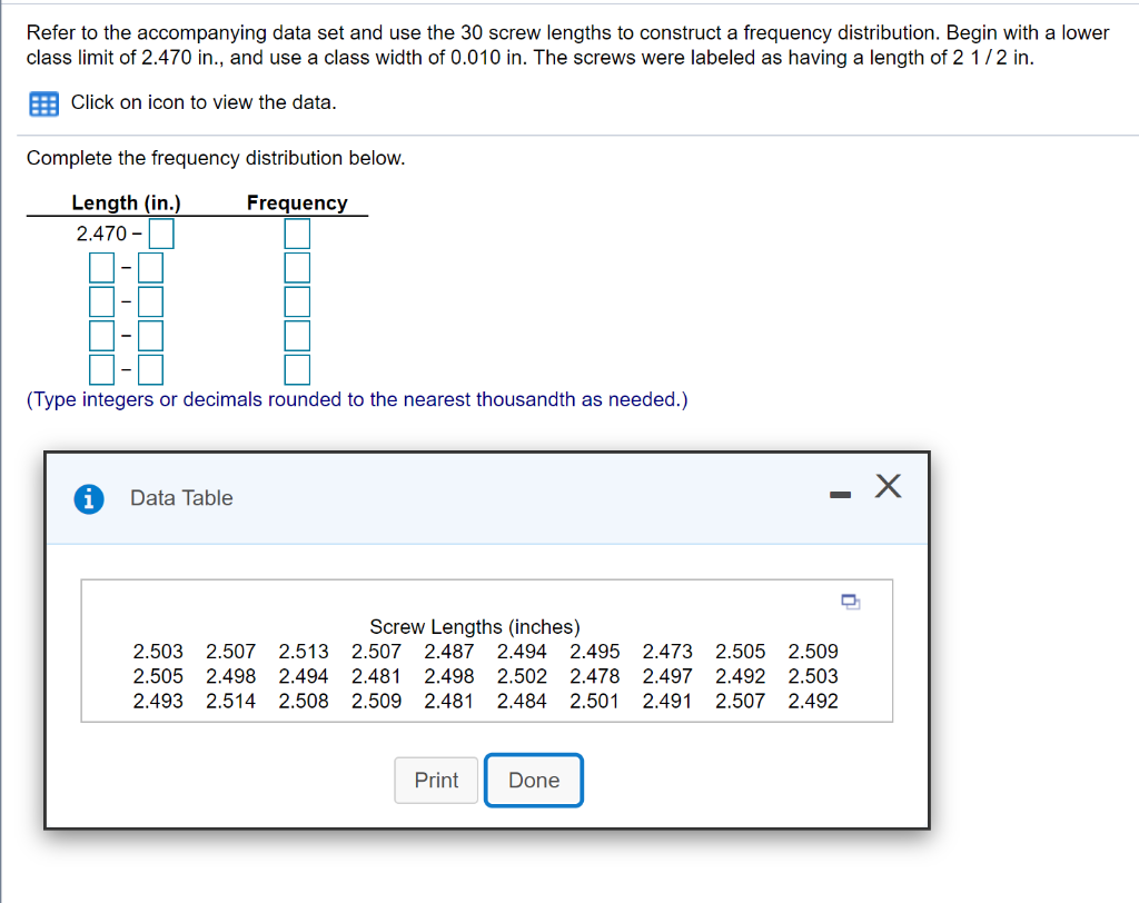 Solved Refer to the accompanying data set and use the 30 | Chegg.com