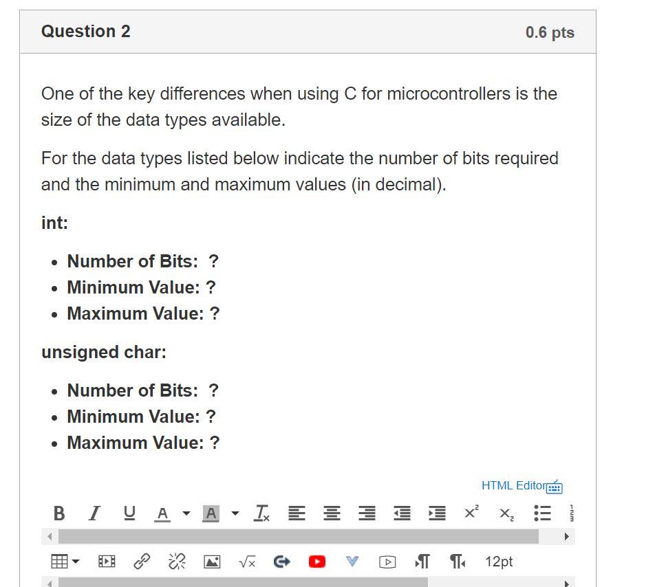 Solved Question 1 0.6 pts The ATmega32A processor executes | Chegg.com