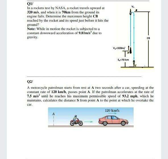 Solved Q11 In a rockets test by NASA, a rocket travels | Chegg.com