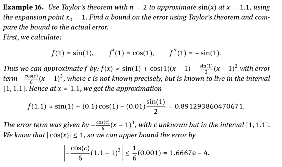 Solved 4. Find Taylor series approximations using n=1,2, and | Chegg.com
