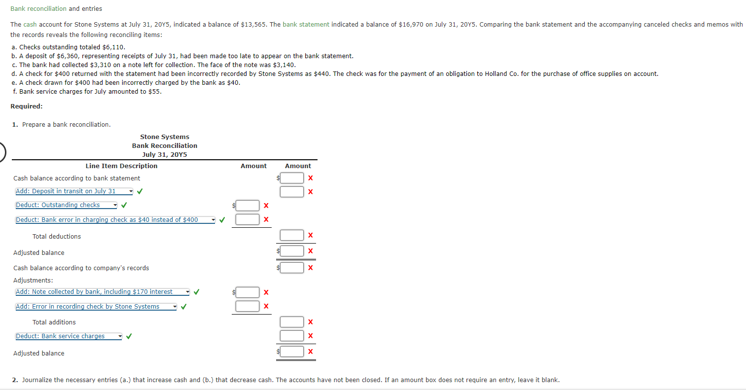 Solved the records reveals the following reconciling items: | Chegg.com