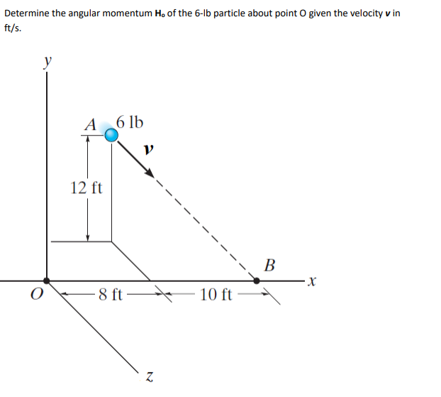 Solved v = 9 and the z coordinate of A is -4 | Chegg.com