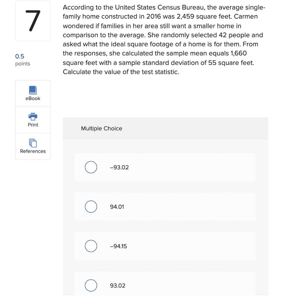Solved 7 According to the United States Census Bureau, the | Chegg.com