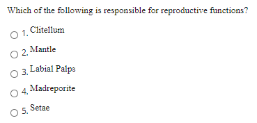 Solved Which of the following is responsible for | Chegg.com