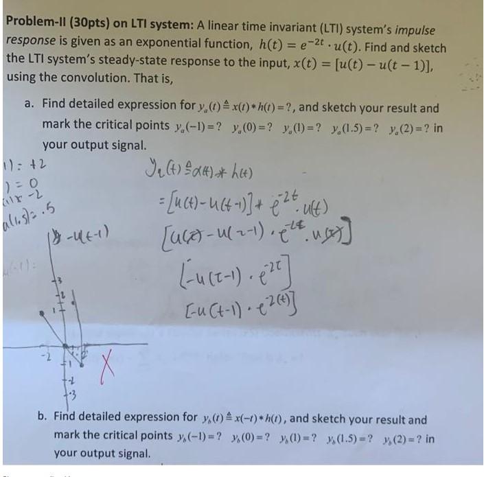 Solved - Problem-11 (30pts) on LTI system: A linear time | Chegg.com