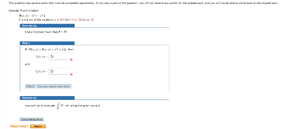 Solved This question has several parts that must be | Chegg.com