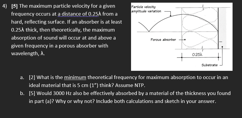[5] The maximum particle velocity for a given | Chegg.com