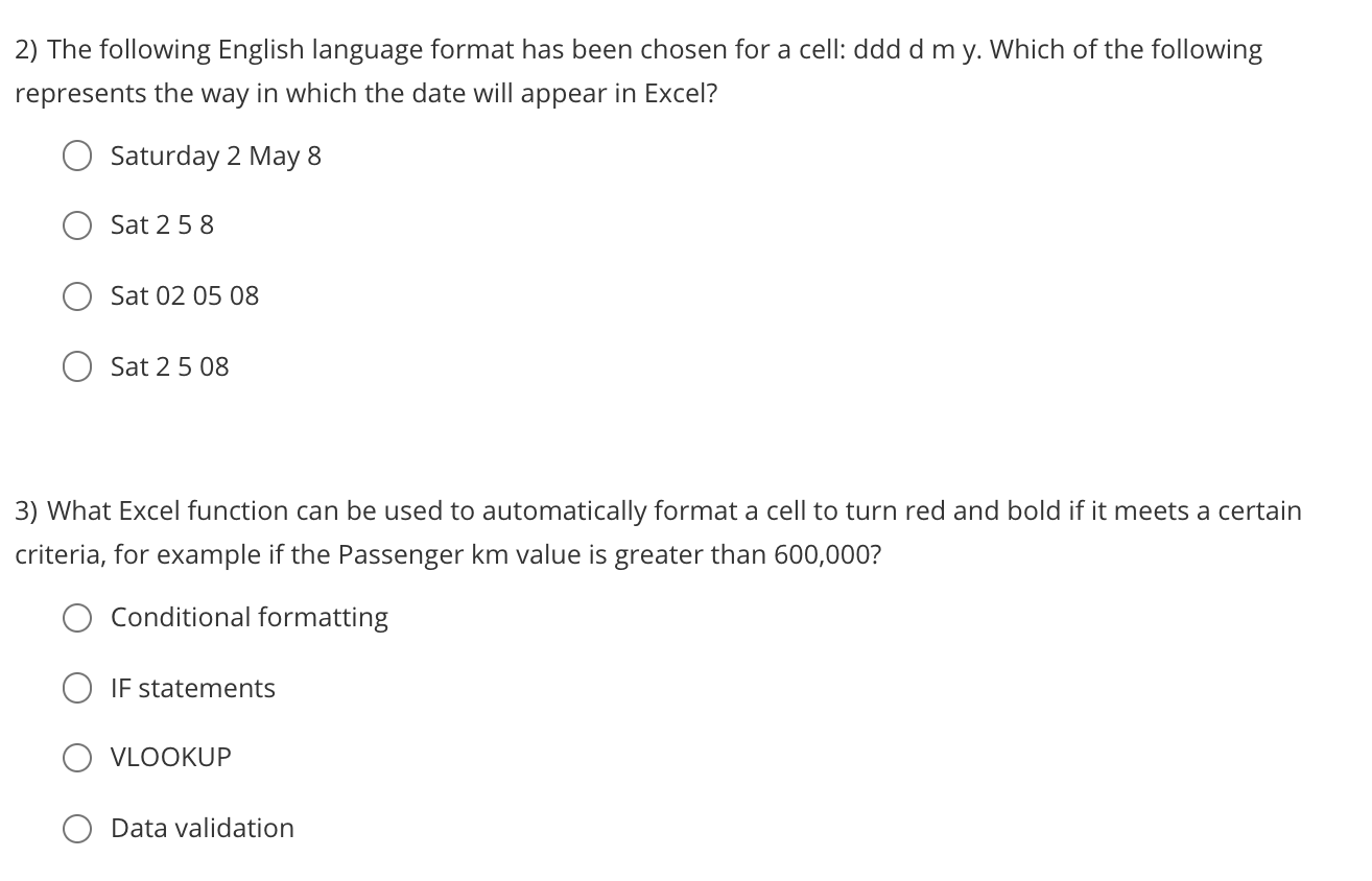 Solved 2) The following English language format has been | Chegg.com