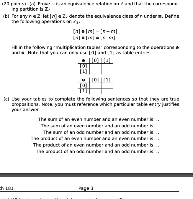 Solved 3) a,b,c,d im not sure if d) was cut off but it reads | Chegg.com