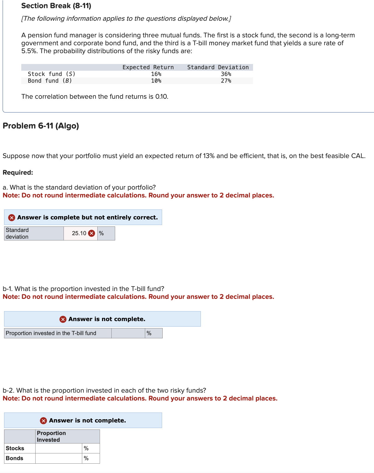 Solved Section Break (8-11)[The following information | Chegg.com