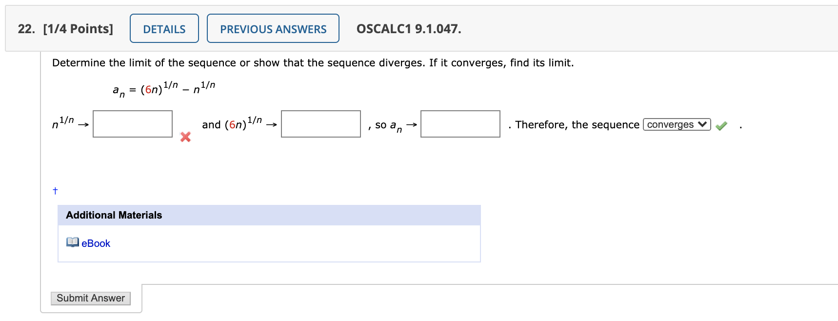 Solved 22. [1/4 Points] DETAILS PREVIOUS ANSWERS OSCALC1 | Chegg.com