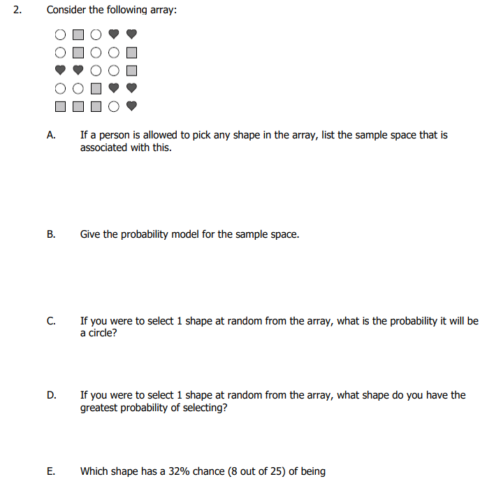 Solved Consider the following array: A. If a person is | Chegg.com