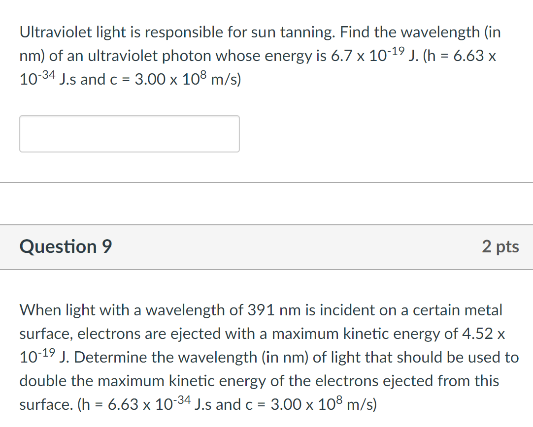 Solved Ultraviolet light is responsible for sun tanning. | Chegg.com