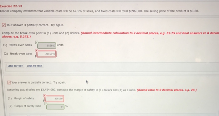 Solved Brief Exercise 22-10 Your answer is incorrect. Try | Chegg.com