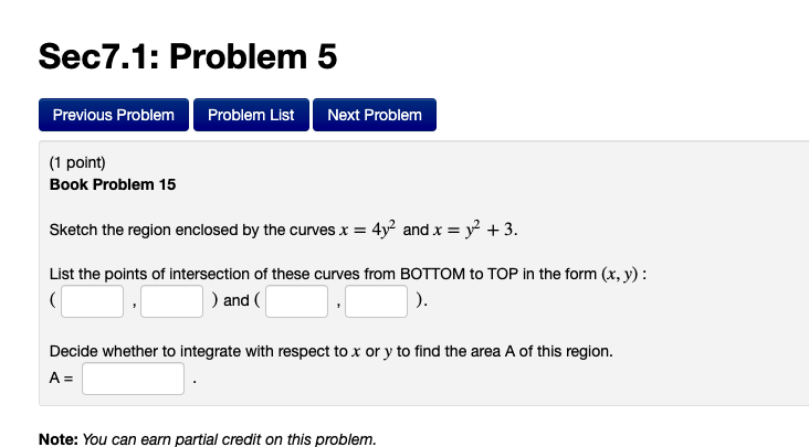 Solved Sec7.1: Problem 6 Previous Problem Problem List Next | Chegg.com