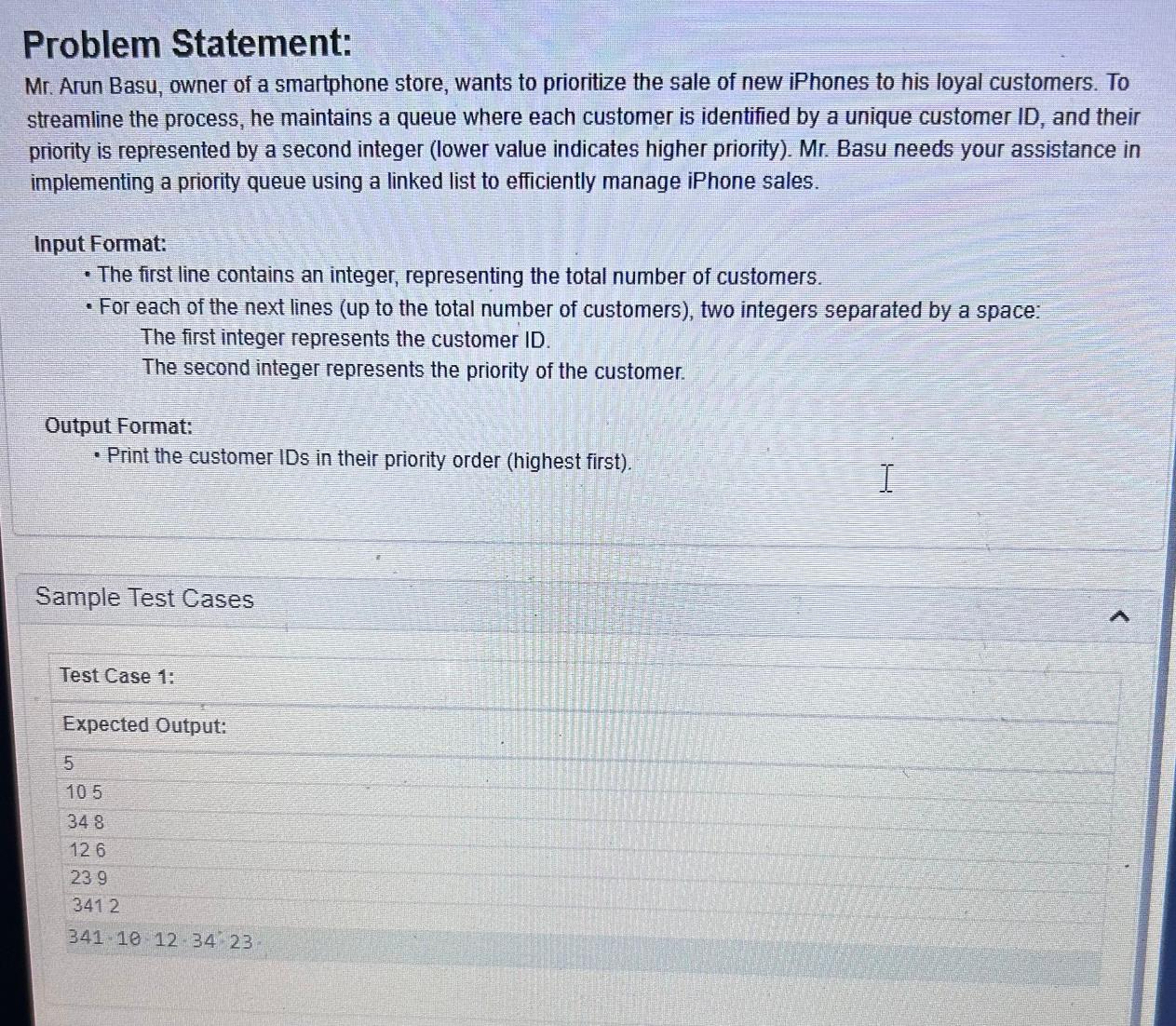 Solved Problem Statement:Mr. ﻿Arun Basu, owner of a | Chegg.com