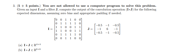 Solved (5+5 points.) You are not allowed to use a computer | Chegg.com