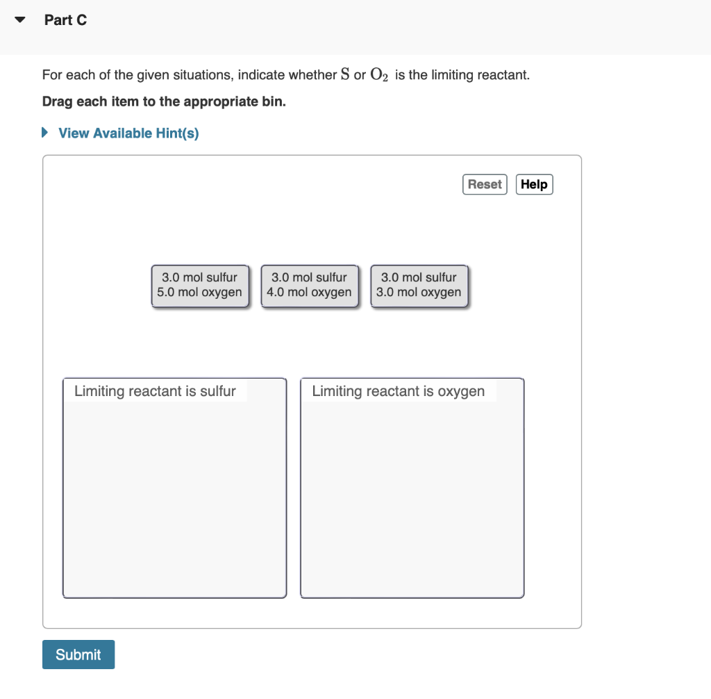 Solved Elemental S reacts with O2 to form SO3 according to | Chegg.com
