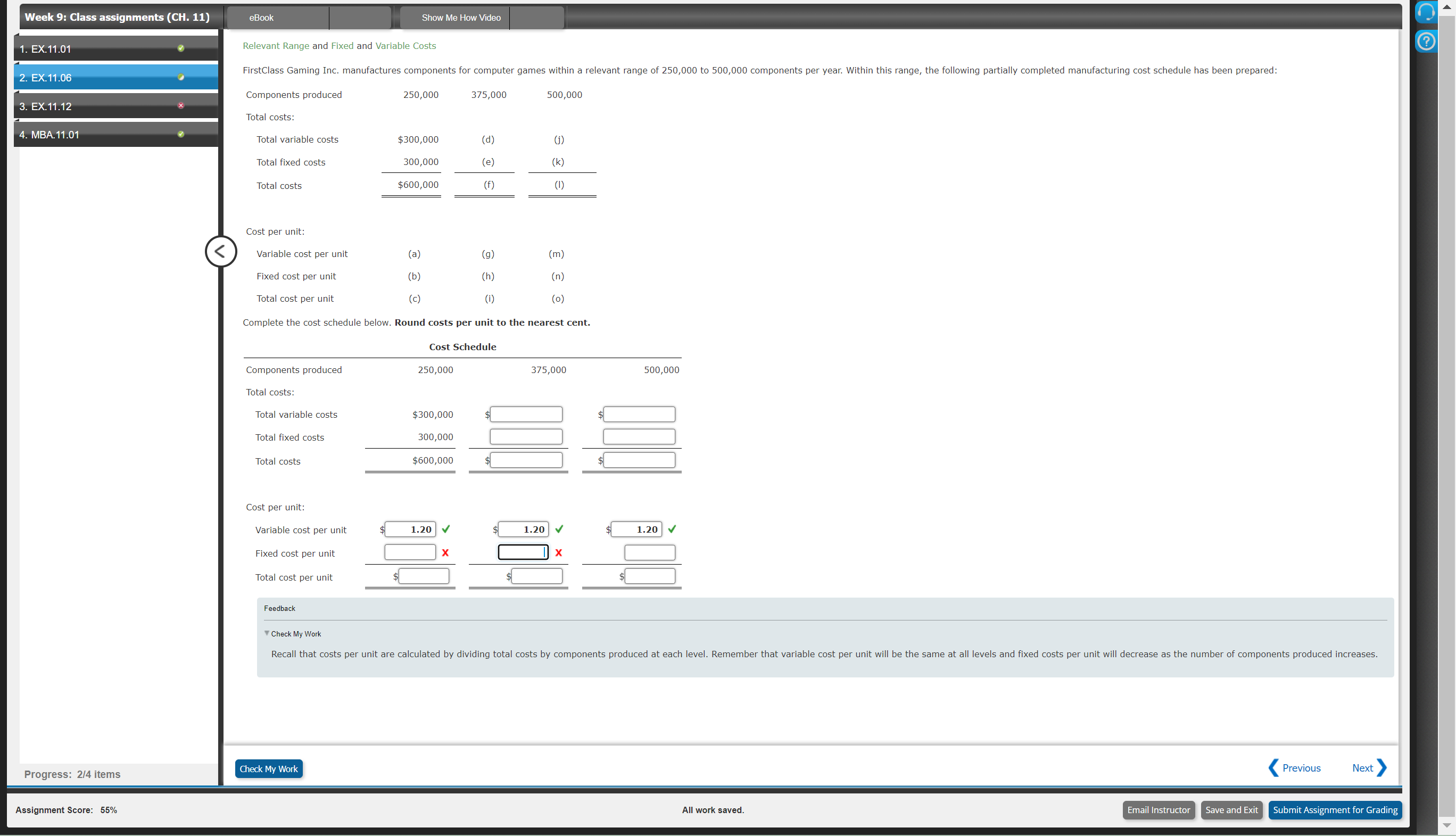 Solved Relevant Range and Fixed and Variable Costs | Chegg.com