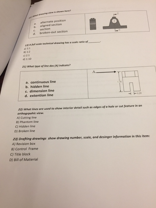 Solved view is shown here? a. alternate position b. aligned | Chegg.com