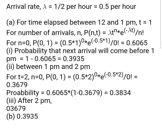 Solved 174 1 Suppose That A Queueing System Has Two 