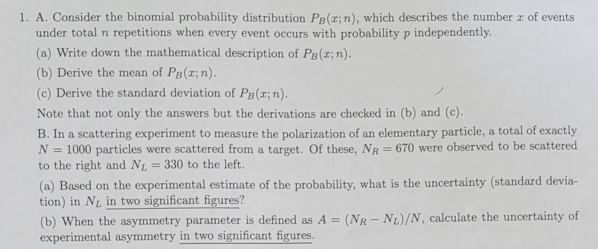 Solved Solve all parts, do not skip any steps. ﻿A. ﻿Consider | Chegg.com