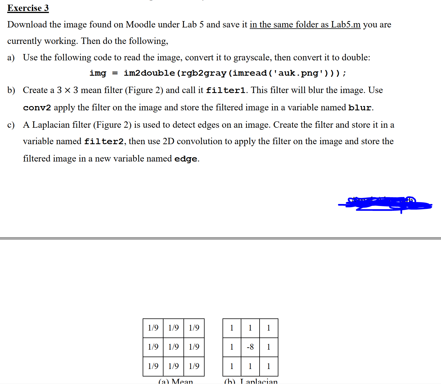 Solved Exercise 3 Download the image found on Moodle under | Chegg.com