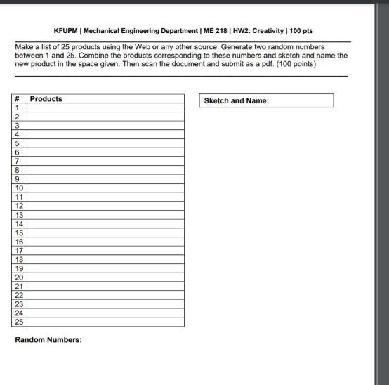 Solved KFUPM | Mechanical Engineering Department | ME 218 | Chegg.com
